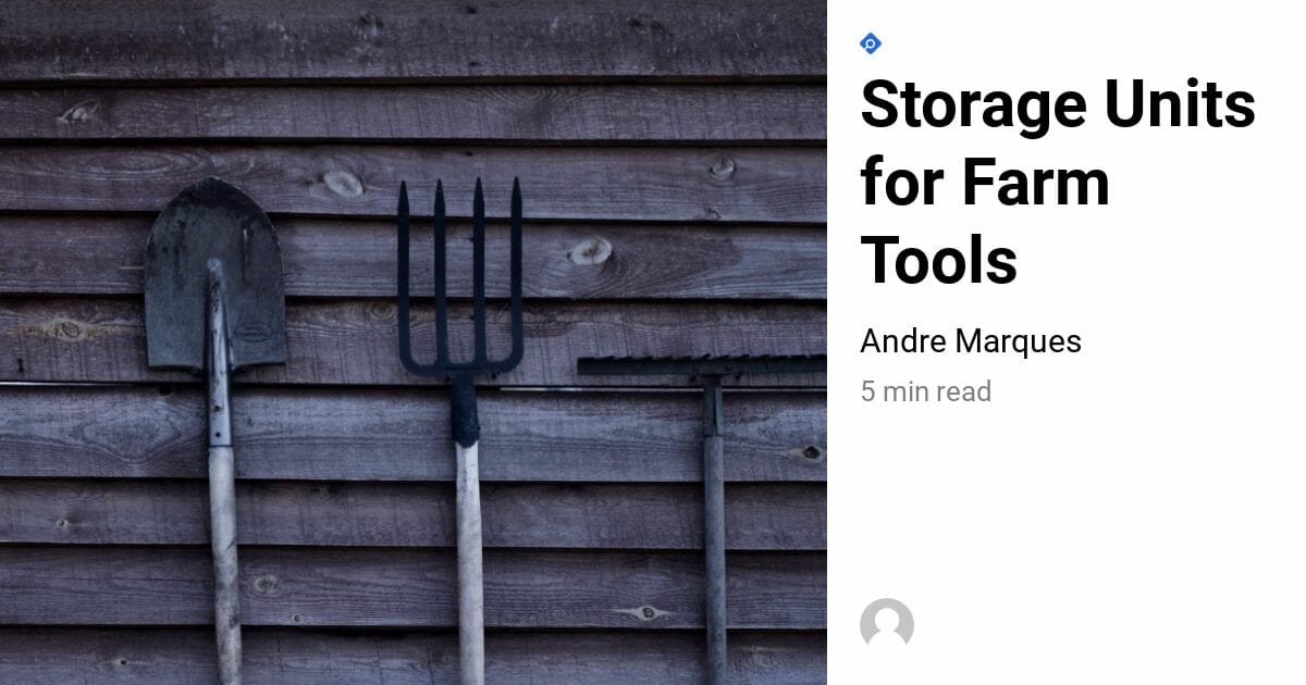 Storage Units for Farm Tools - Squab Storage